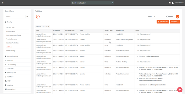 Understanding Administrative Audit Logs